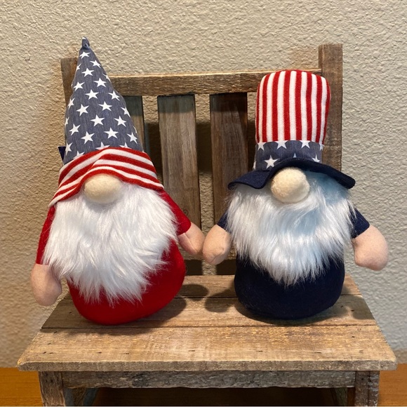 Old East Main Co. | Accents | Patriotic Gnomes Set Of 2 Plush Patriotic ...